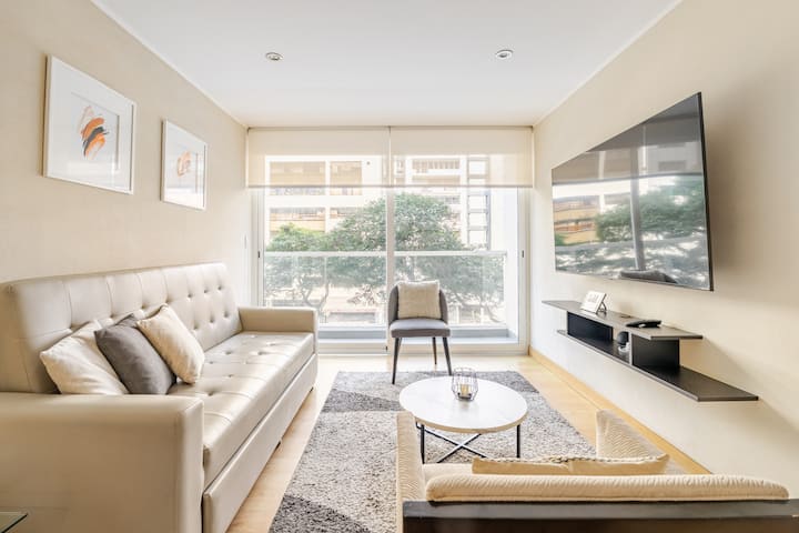 Moderno 2br En Miraflores Con Piscina Y Gym - Lima