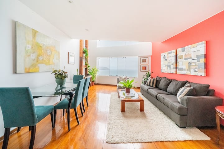 Inspiring Apt, Amazing View To  Lima Bay. - Perú