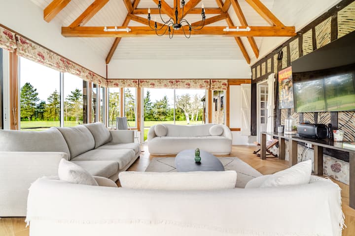 Campagne Normandie Tennis Piscine Billard 12 Pers - Normandía