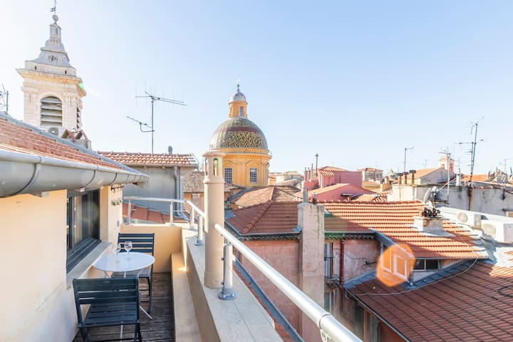 A1 : Vieux-nice, Calme, Balcon, Vue Sur Les Toits - Nice