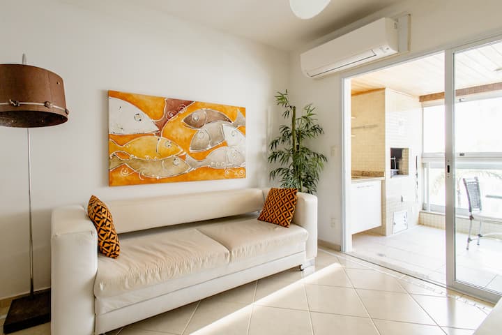 Lindo Apartamento Na Riviera Com Ampla Varanda - Bertioga