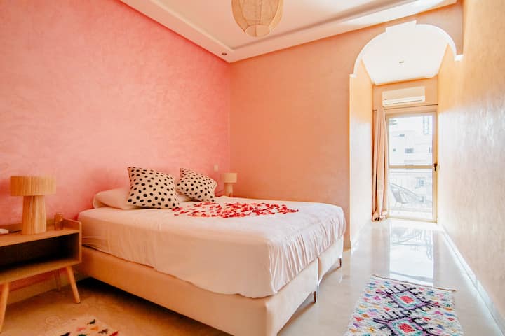 Grand Appart Terrasse Soleil Centre Marrakech Top! - Marrakesh