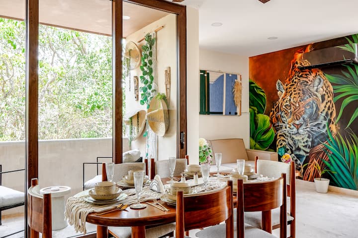 | Jaguar House |Rooftop | Fast Wi-fi | Chef - Tulum