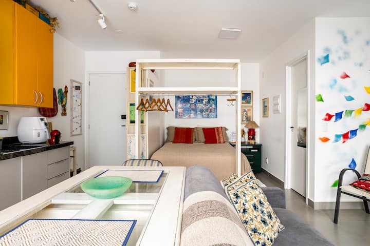 Studio Charmoso 200 Mts Metrô Ana Rosa - São Paulo