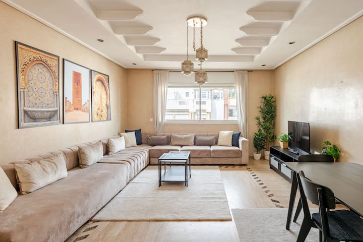 Traditionnel 2chambres Salon/agdal/parking/balcon - Rabat