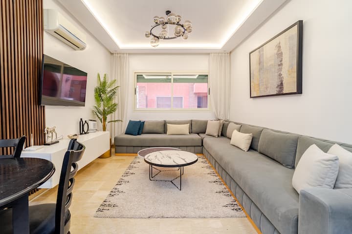 Charming Apt W/ Pool, Wi-fi & Parking In Hivernage - Marrakesh
