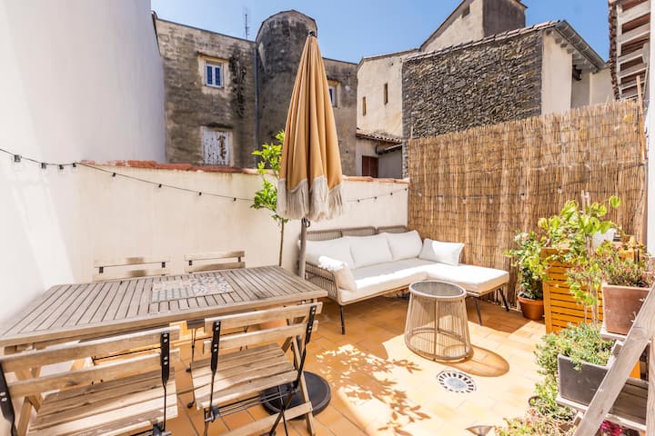 Appartement Cosy Avec Terrasse - 蒙彼利埃