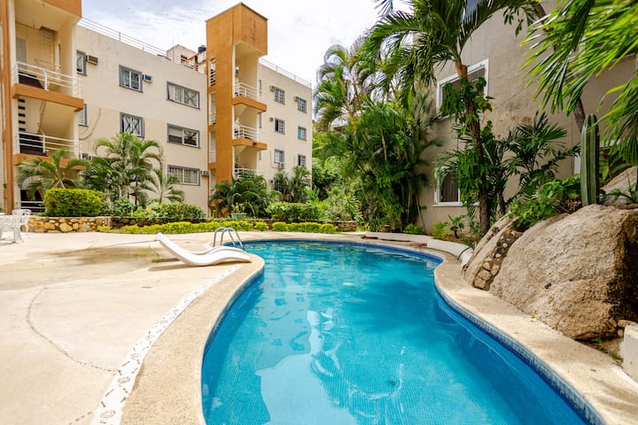 Habitación 2 Camas Individuales Para Descansar - Acapulco