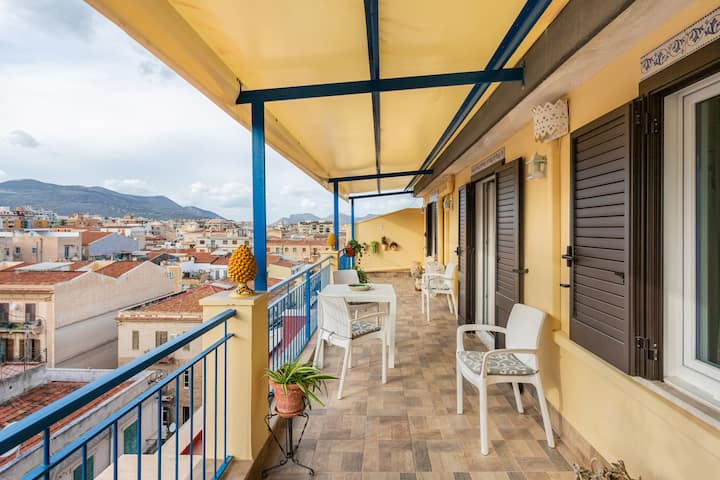 Intero Alloggio, Vista Mozzafiato Centro Città - Palermo