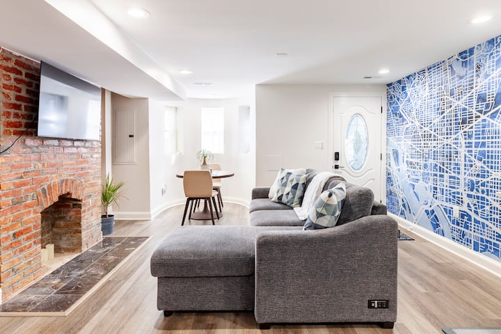 Modern 1 Br Private Apt In Historic Dc Row House - 워싱턴 D.C.
