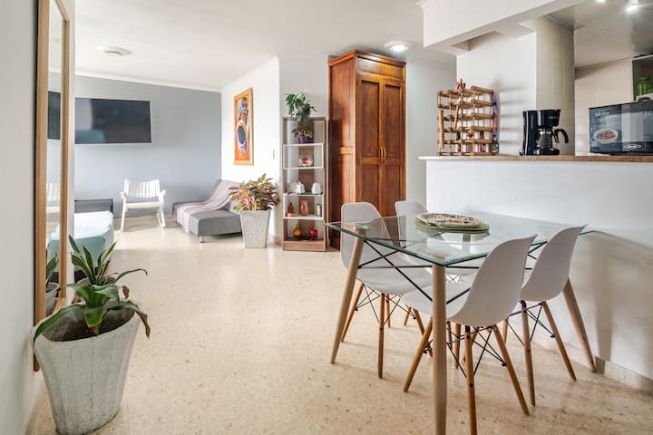 Apto Para Pareja ·Vista Al Mar ·Piscina ·Balcón - Cartagena