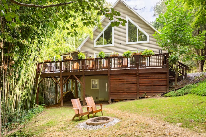 Cozy Group Escape| Games + Firepit + Close To Town - Black Mountain, NC