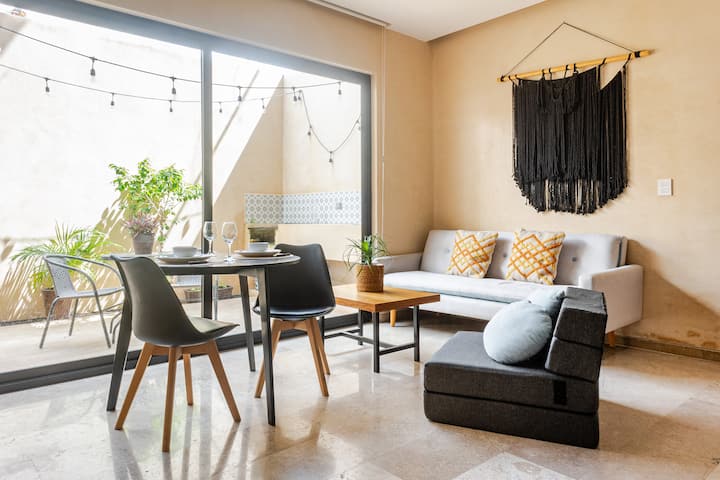 Studio In Playa: Amazing Rooftop + Private Patio - Playa del Carmen