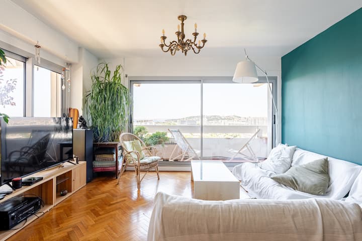 Great And Big Flat / 6 To 8 People / Sea Sight - Marseille