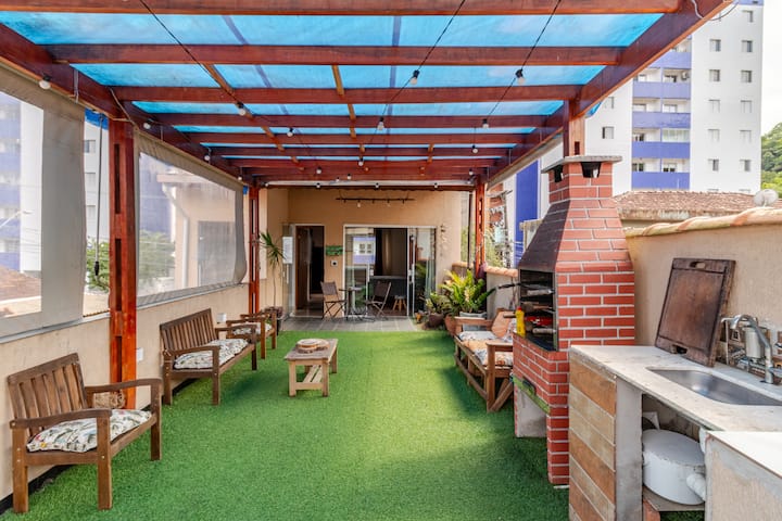 Casa Com Piscina Canto Do Forte - 산투스