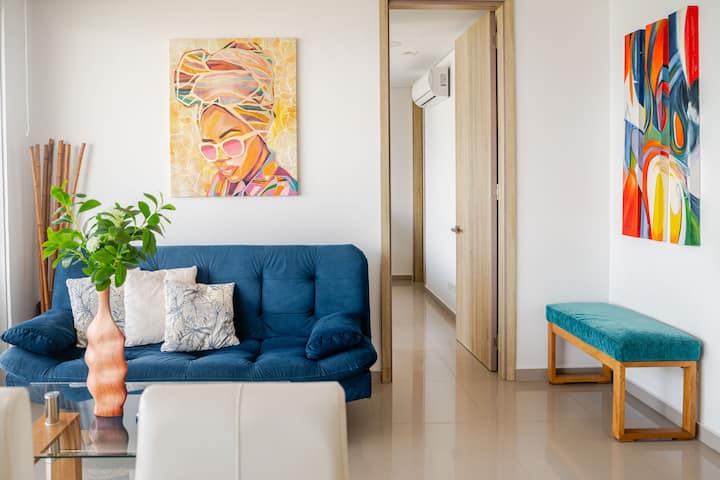 Vista Al Mar Moderno Y Cómodo - Cartagena, Colombia