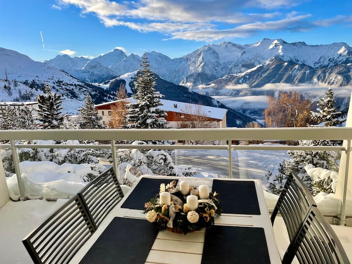 Studio Classé**, Terrasse, Plein Sud, Vue Montagne - L'Alpe d'Huez