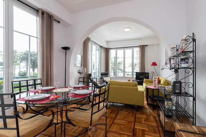 Bright Marítimo 2bed / 2bath Esquina Apto En Prom Des Anglais Cerca Hotel Negresco - Nice