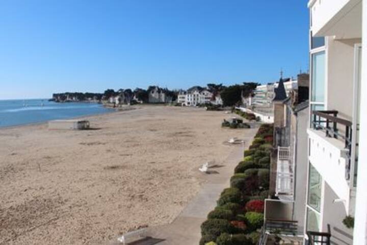 Studio Terrasse Vue Mer Accès Direct Plage - Le Pouliguen