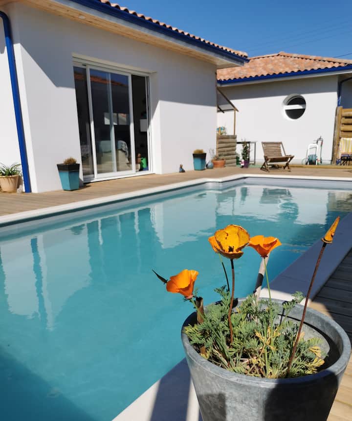 Superbe Studio Tt Confort Avec Linge Proche Plages - Mimizan