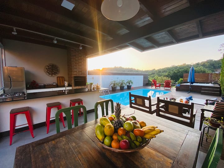 Maravilhosa Casa Com Lareira Spa  E Piscina - Florianópolis