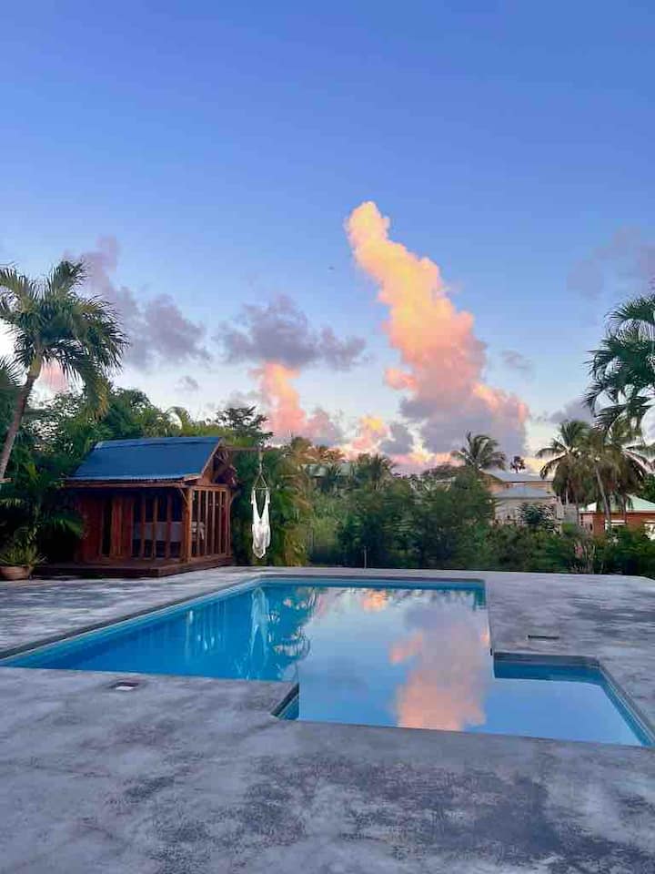 Villa Eywa, Quartier Calme, Plage à Pieds - Guadalupe