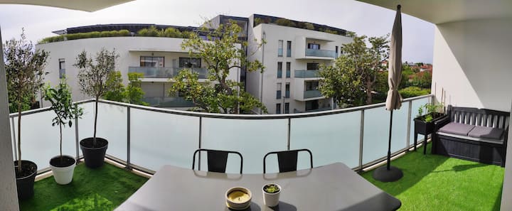 Appartement T3 Lumineux Et Moderne/grande Terrasse - 巴約訥