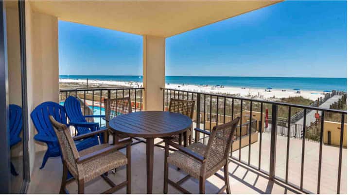 Gulf Front 2 King Suite - Pools, Gym & Security - Orange Beach, AL