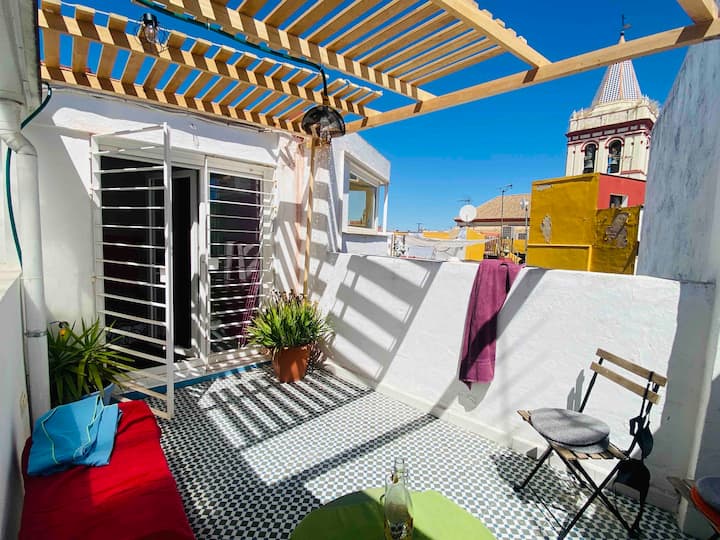 ÁTico Con Terraza, Solárium, Wifi, Céntrico, … - Bormujos