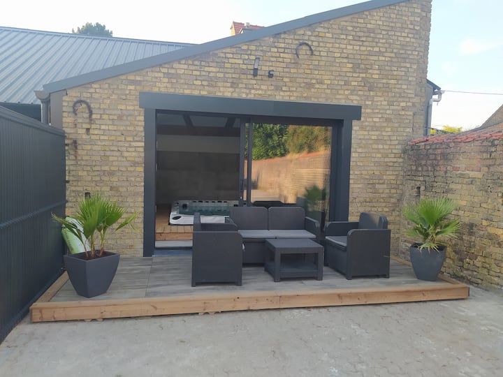 Maisonnette Avec Spa De Nage - Armbouts-Cappel