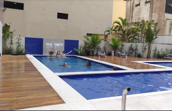 Flet Capitania Varam, No Coração Do Guarujá - Guarujá