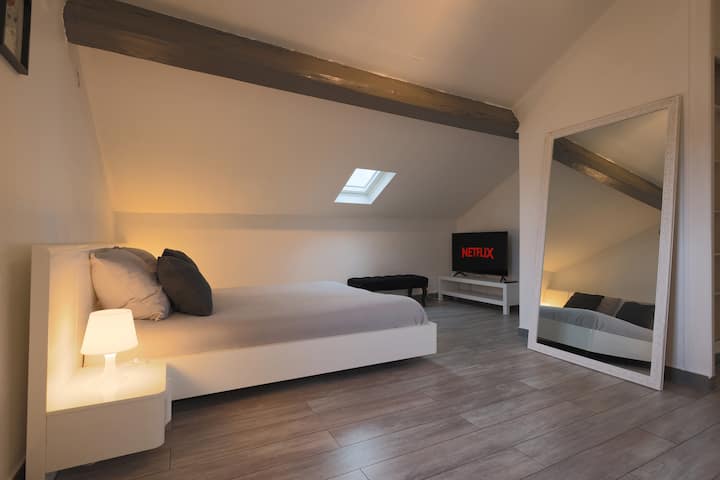 Studio Style Chambre D'hôtel - Cuisine Proche Lyon - Corbas