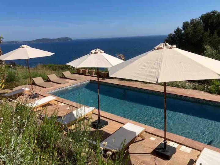 Maison De Charme, Vue Mer  Panoramique, Piscine - Le Pradet