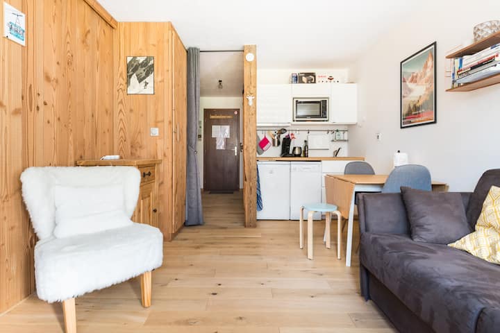 Studio Au Calme Avec Jardin & Vue Imprenable. - Chamonix-Mont-Blanc