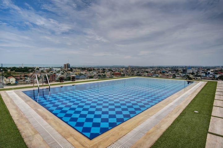 Luxury 1br W/ Stunning Rooftop Views Of Accra - Accra