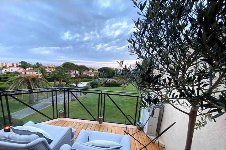 ÉLégant Et Lumineux  3 Pieces. Piscine Et Tennis. - Antibes