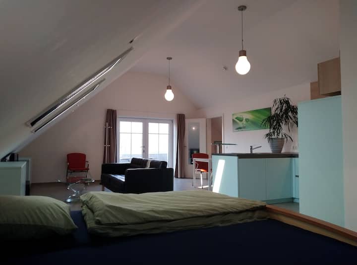 Schönes Loft Gut Gelegen
🎢🏔️🌲🚙🚲🏃🚂 - Mindelheim