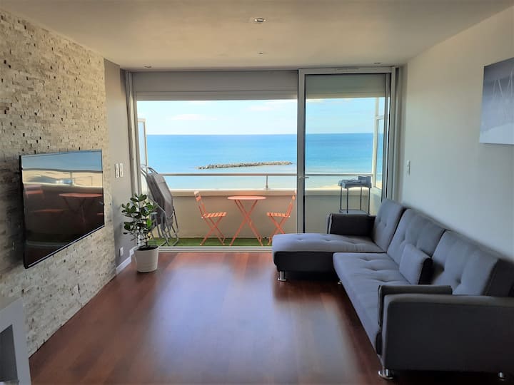 Appt T3, Vue Mer Panoramique, Accès Direct Plage - Valras-Plage