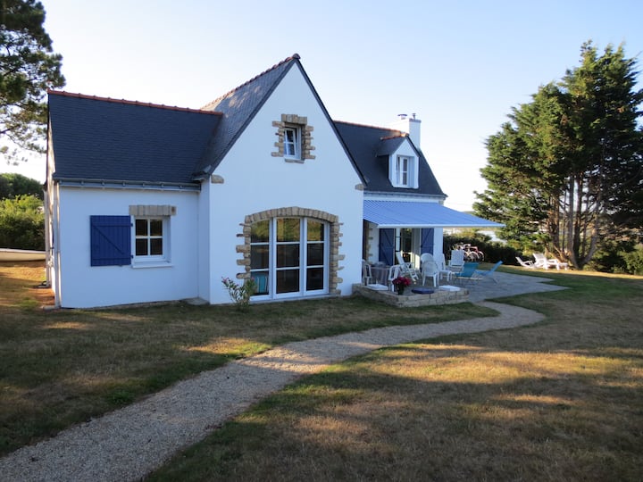 Maison Bretonne Avec Magnifique Vue Mer - Locmariaquer