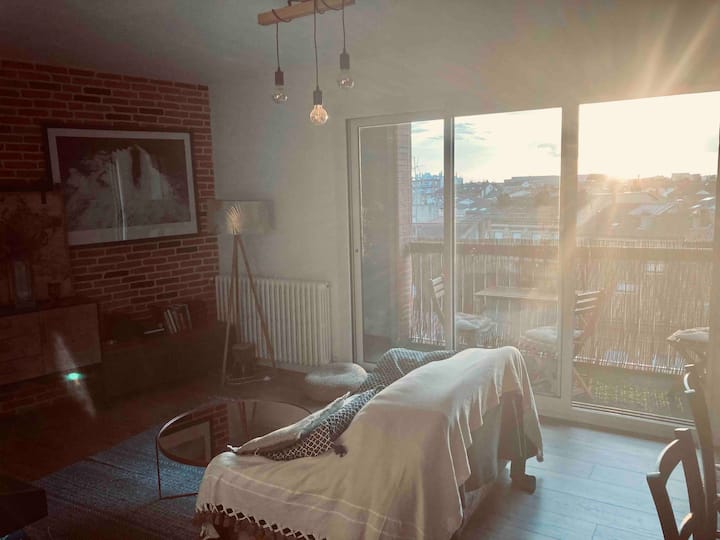 Grand Appart T3 Centre à 5 Min De La Gare - Calme - Toulouse