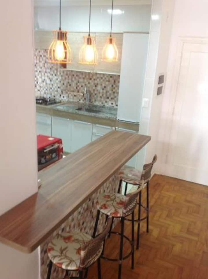 Studio 50 M Praia Varanda Ar Cond Garagem - Santos