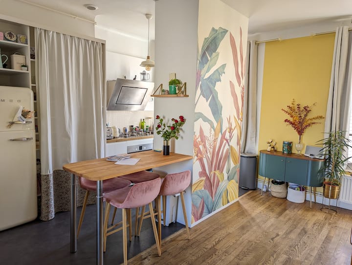 T5 110m2  Calme, 5' Gare, Salle Ciné & Chat - Lyon