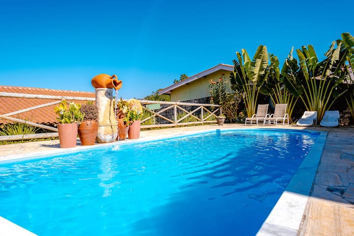 Casa Privativa C/ Piscina A 1h De Sp Vista P/pedra - Atibaia