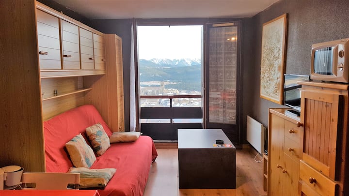 Studio Cabine Au Coeur Du Village Des Angles (4 P) - Lac de Matemale