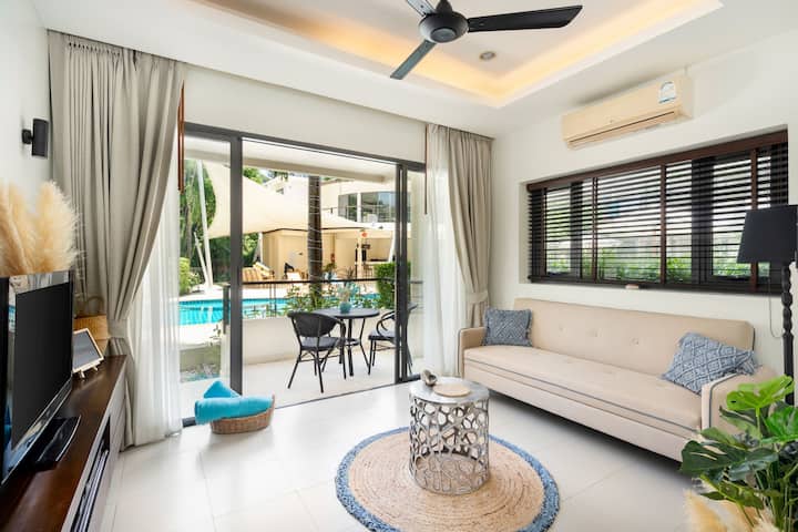 2 Pieces 55 M2 Avec Piscine+salle De Fitness - Koh Samui