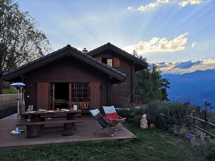 Très Beau Chalet 7pers à Vercorin Avec Superbe Vue - Vercorin