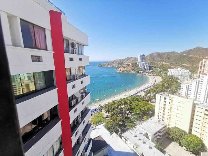 Apartamento Frente Al Mar Del Rodadero Buena Vista - Santa Marta