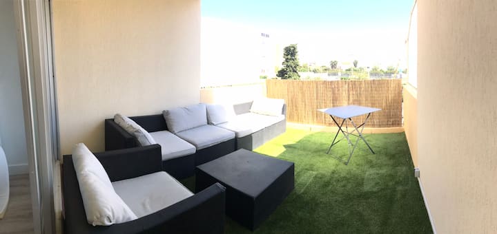 3 Minutes à Pied Plage Et Port, Grande Terrasse - Mauguio