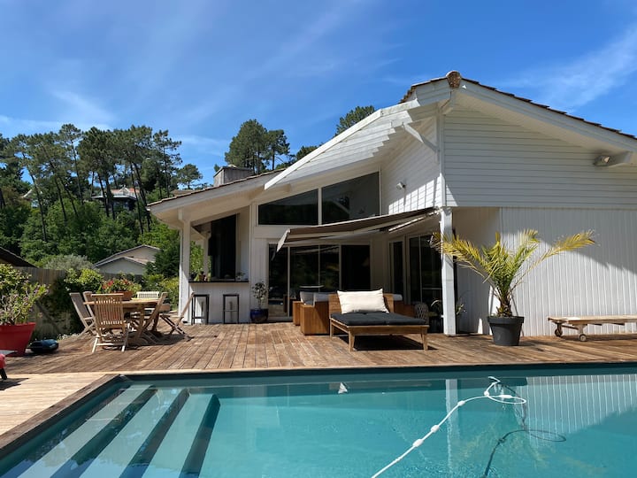 Pyla Villa 8 Pers Piscine  + Dépendance T2 - Arcachón
