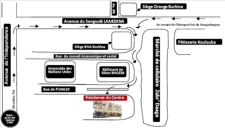 Studio S Privé Ventilé, Résidence Du Centre - Burkina Faso